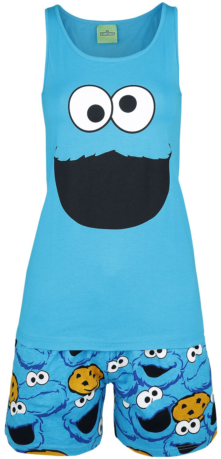 Cookie Monster - Face | Sesamstrasse Pyjamas | EMP